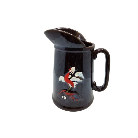 redware | Dining | Vintage Redware Brown Glazed Pottery Wide Mouth ...